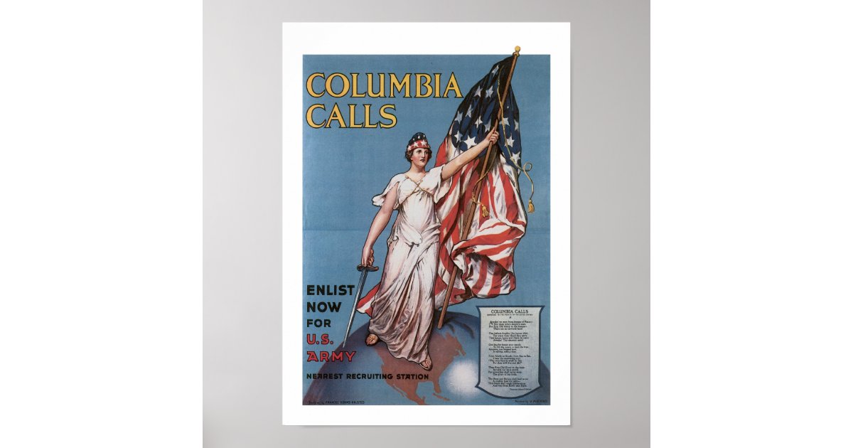Colombia Calls Poster | Zazzle