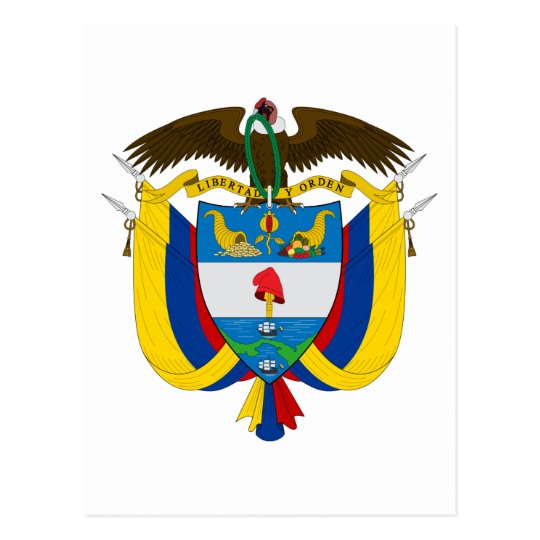 Colombia Coat of Arms Postcard | Zazzle.com