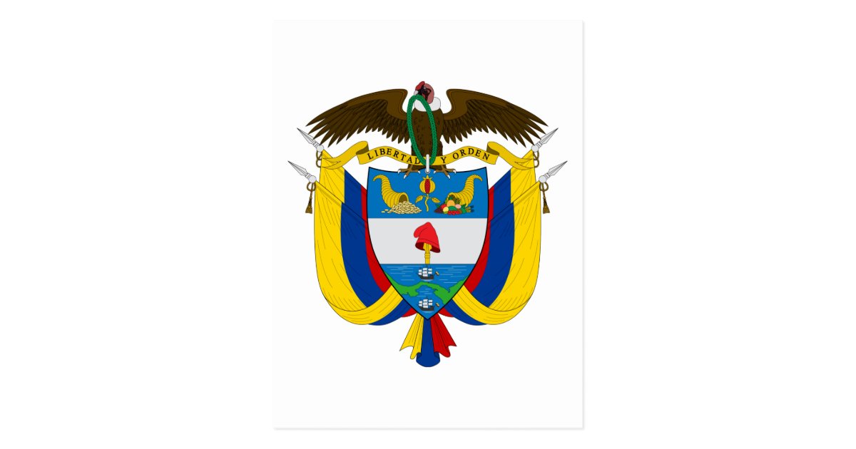 Colombia Coat of Arms Postcard | Zazzle.com
