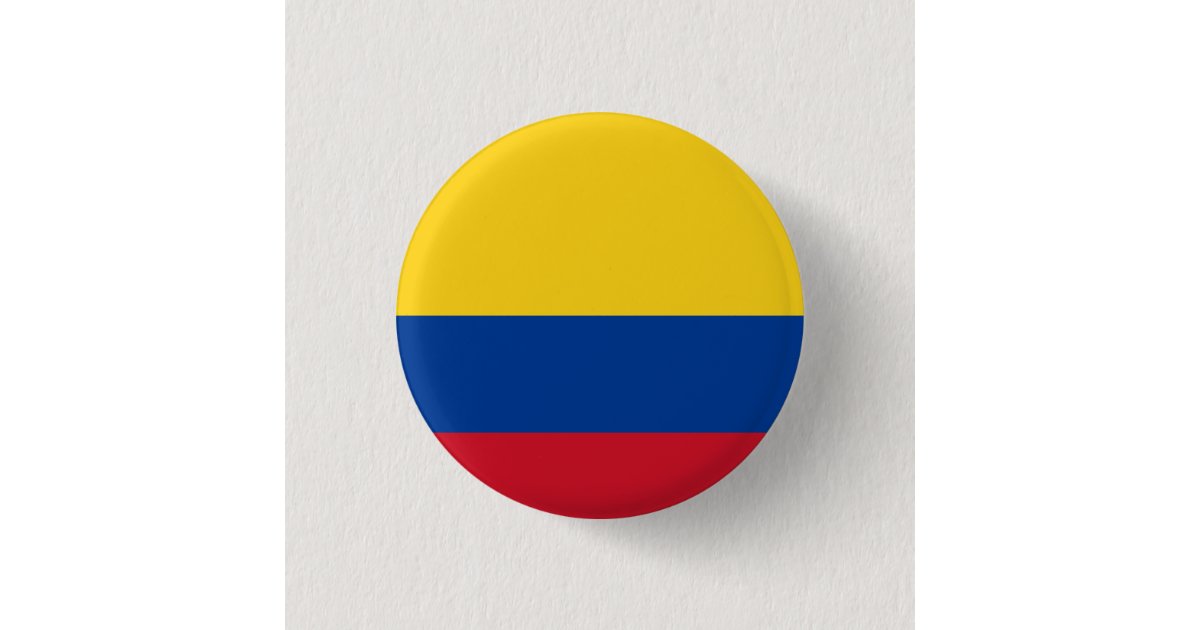 Colombia (Colombian) Flag Button | Zazzle