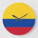 Colombia (Colombian) Flag Large Clock | Zazzle
