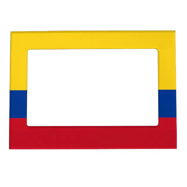 Colombia – Colombian Flag Magnetic Photo Frame | Zazzle