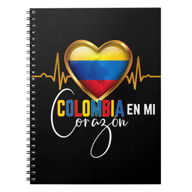 Colombia en mi Corazon Colombian Pride Notebook | Zazzle