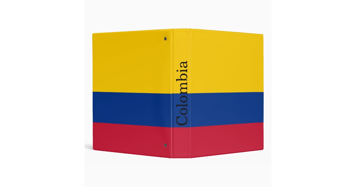 Colombia Flag 3 Ring Binder | Zazzle
