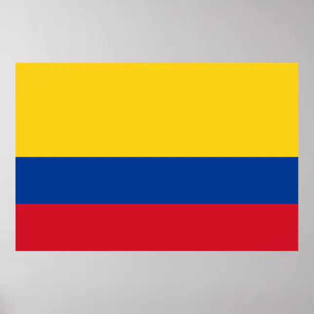 Colombia flag - Bandera De Colombia Poster | Zazzle