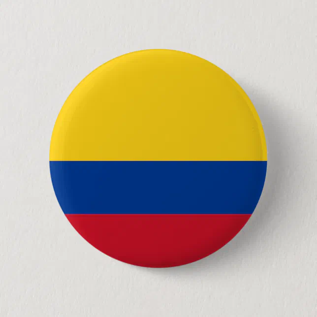 Colombia Flag Button | Zazzle