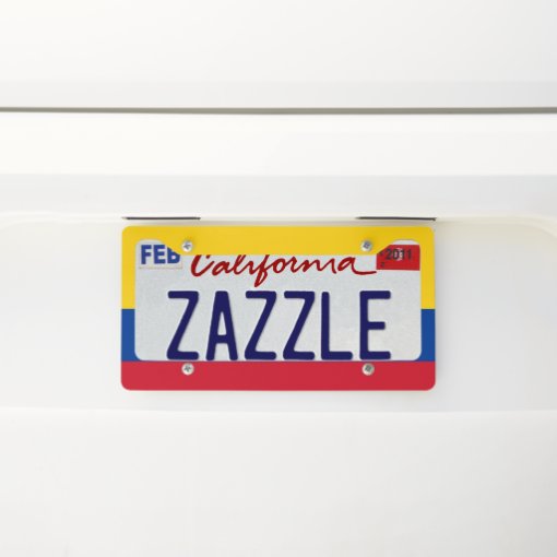 Colombia Flag Colombian Patriotic License Plate Frame | Zazzle