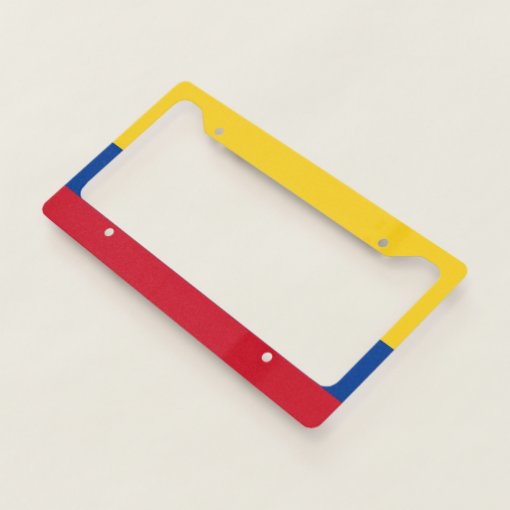 Colombia Flag Colombian Patriotic License Plate Frame | Zazzle