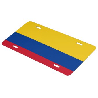 Colombia Flag License Plate | Zazzle