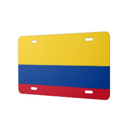 Colombia Flag License Plate | Zazzle