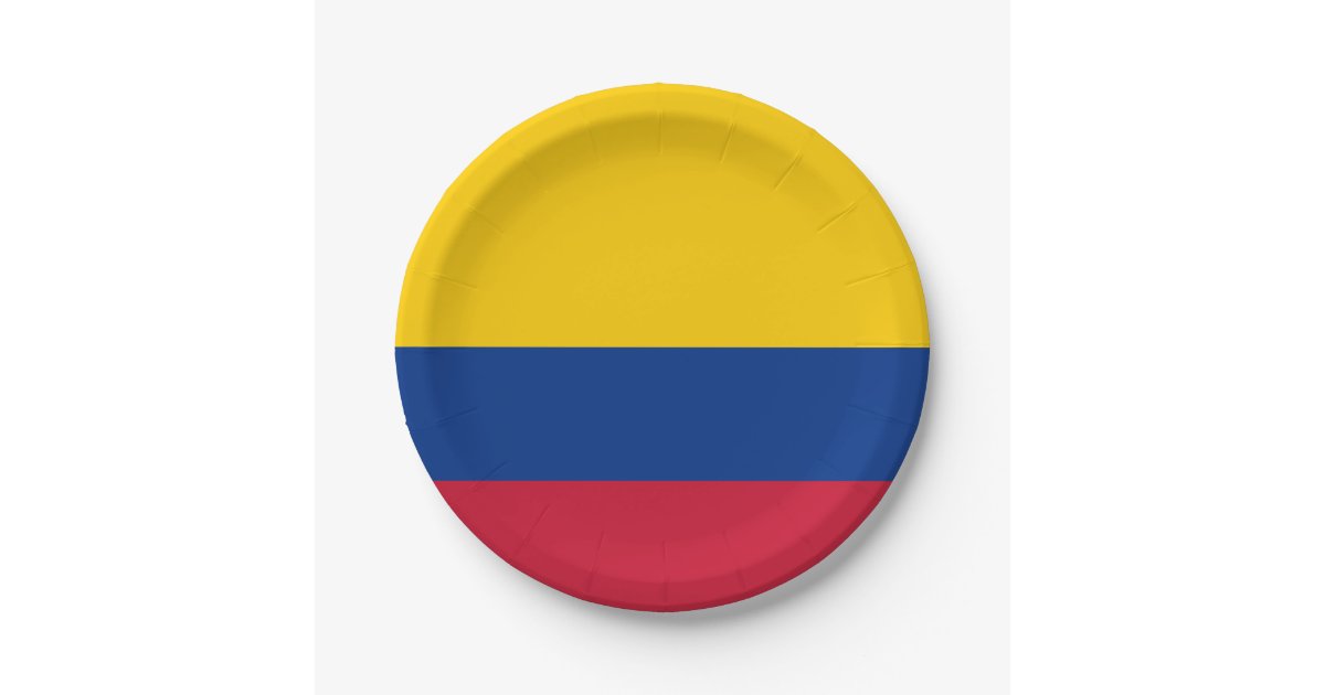 Colombia Flag Paper Plates | Zazzle
