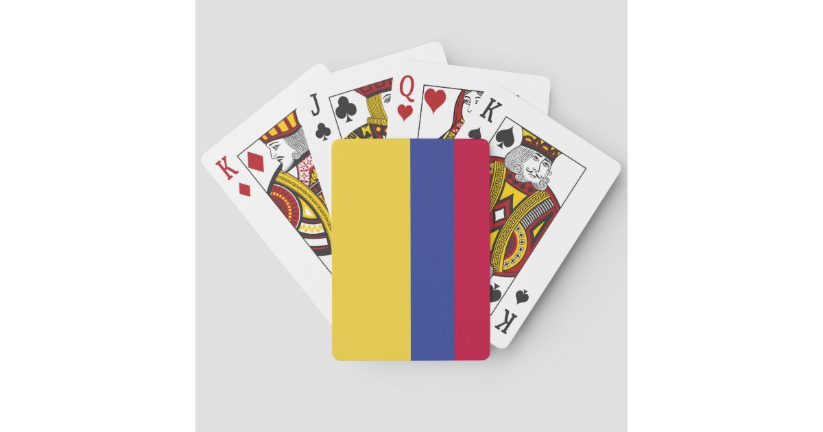 Colombia Flag Poker Cards | Zazzle