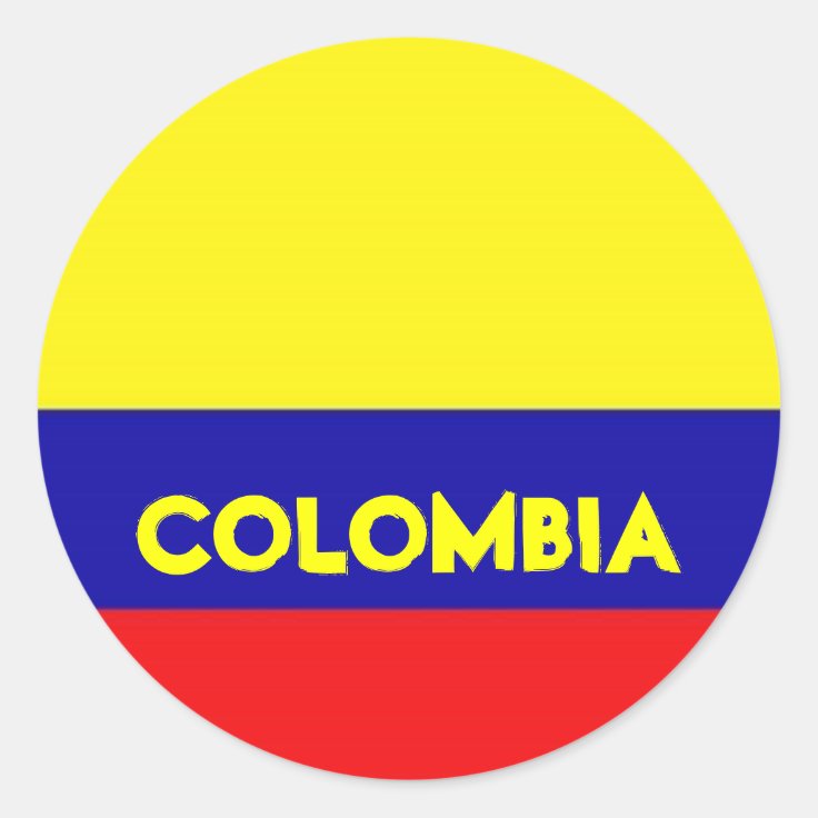 Colombia Flag stickers | Zazzle