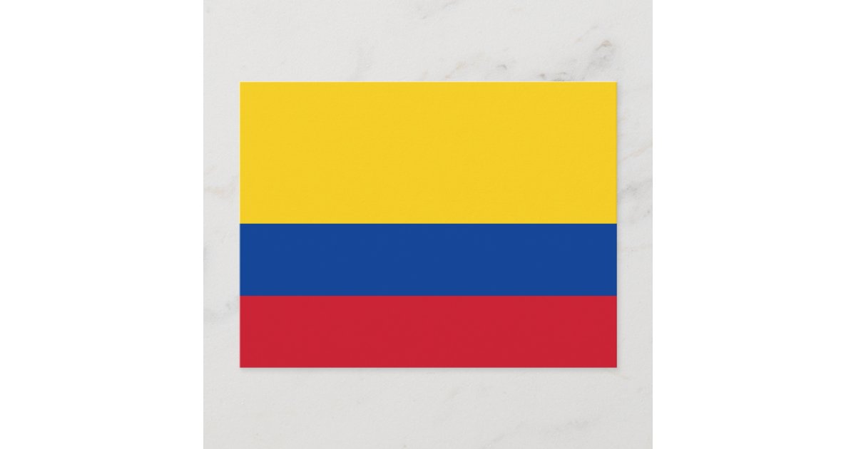 Colombia National World Flag Postcard | Zazzle