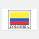 Colombia Rectangular Sticker | Zazzle
