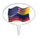 Colombian-American Waving Flag Cake Topper | Zazzle