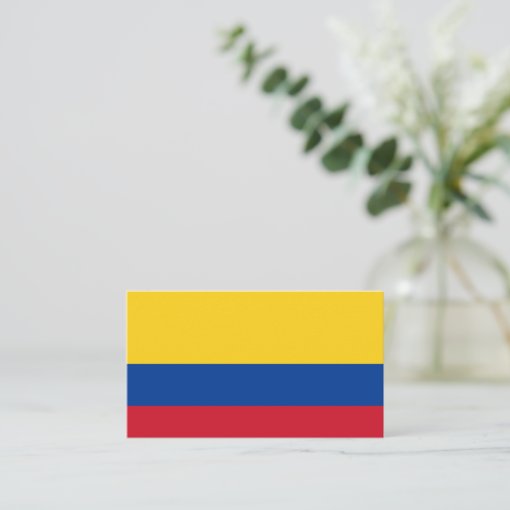 Colombian Flag, Flag of Colombia Business Card | Zazzle