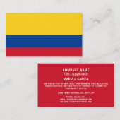 Colombian Flag, Flag of Colombia Business Card | Zazzle
