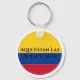 Colombian Flag Key Chain "Here are my keys" | Zazzle