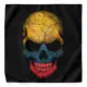 Colombian Flag Skull on Black Bandana | Zazzle