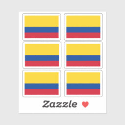 Colombian flag sticker | Zazzle
