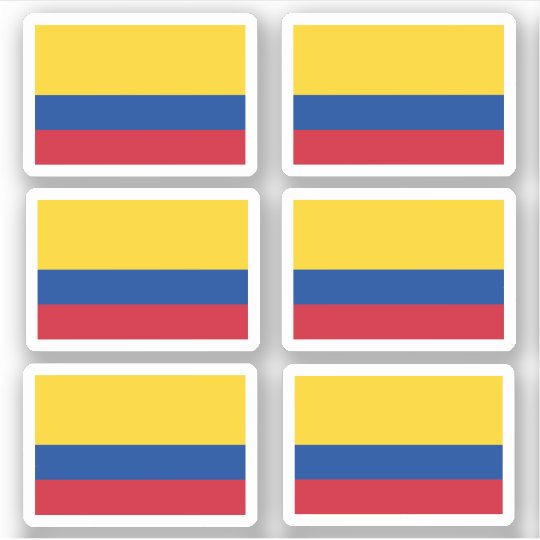 Colombian flag sticker | Zazzle.com