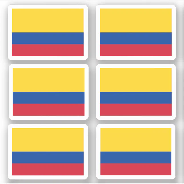 Colombian flag sticker | Zazzle