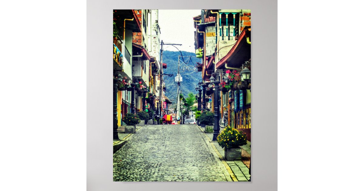 Colombian Street Poster | Zazzle