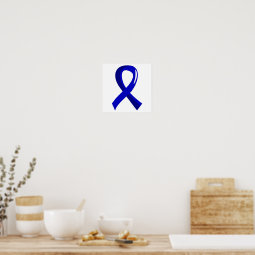 Colon Cancer Blue Ribbon 3 Poster | Zazzle