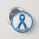 Colon Cancer Fighter Ribbon White Button | Zazzle