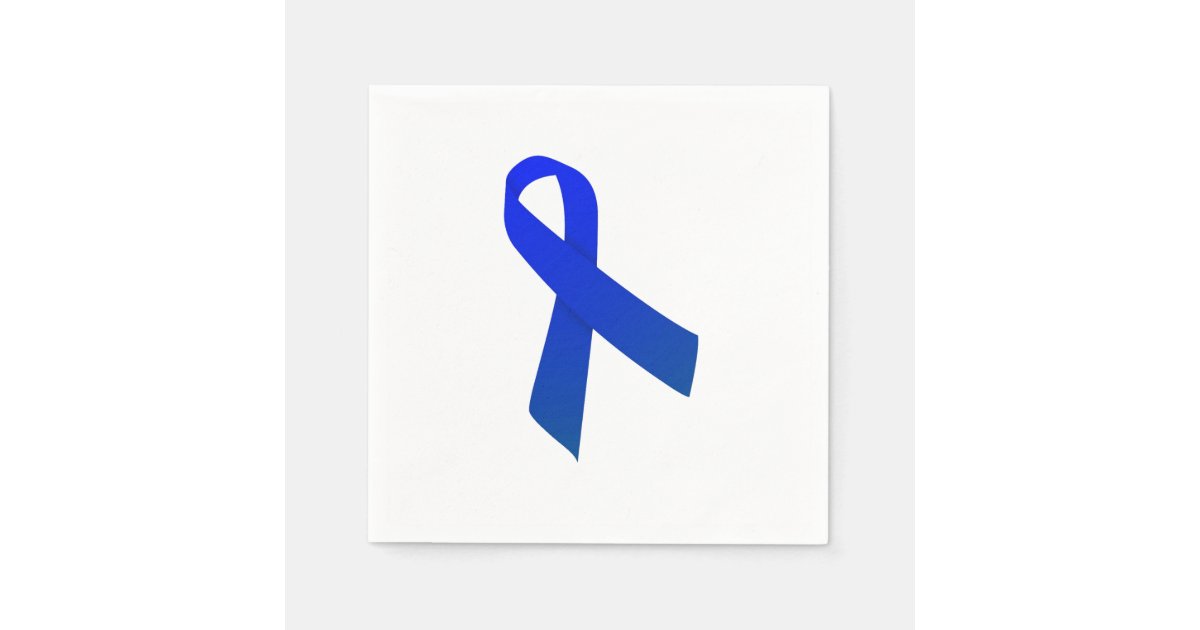 Colon Cancer Ribbon Napkins | Zazzle