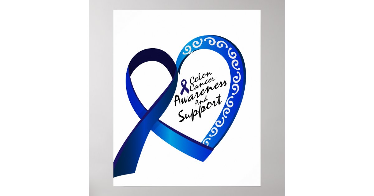 Colon Cancer Suppor Gifts Poster | Zazzle