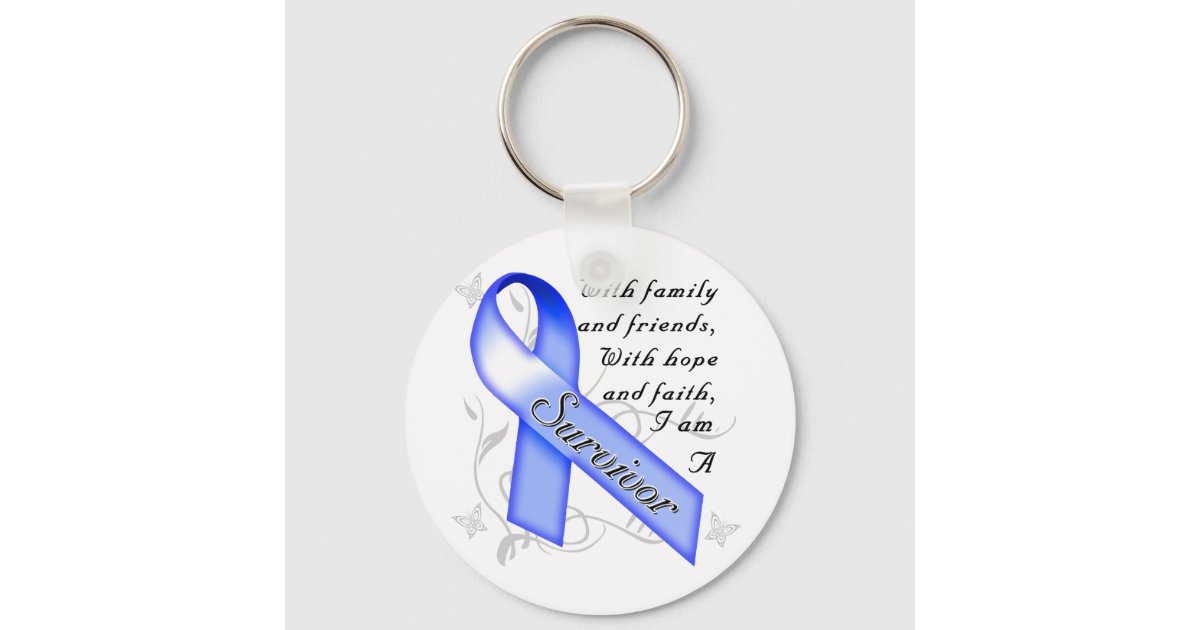 Colon Cancer Survivor Keychain | Zazzle