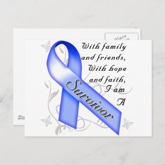 Colon Cancer Survivor Postcard | Zazzle