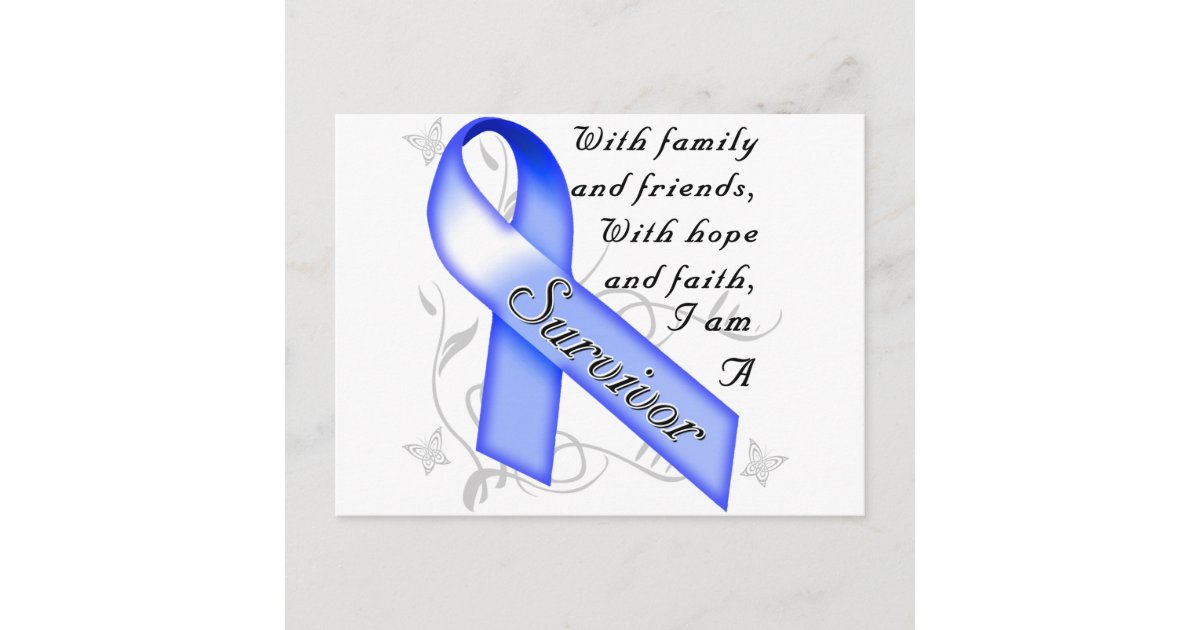 Colon Cancer Survivor Postcard | Zazzle