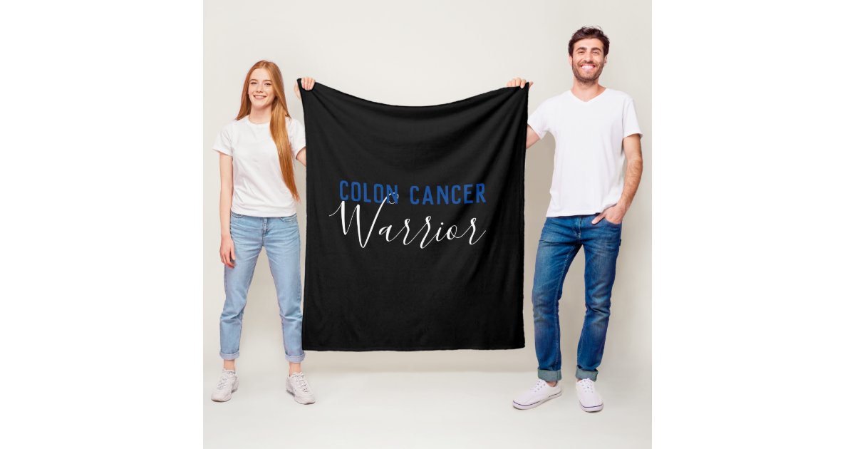 Colon Cancer Warrior Fleece Blanket | Zazzle