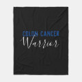 Colon Cancer Warrior Fleece Blanket | Zazzle
