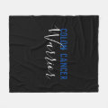 Colon Cancer Warrior Fleece Blanket | Zazzle