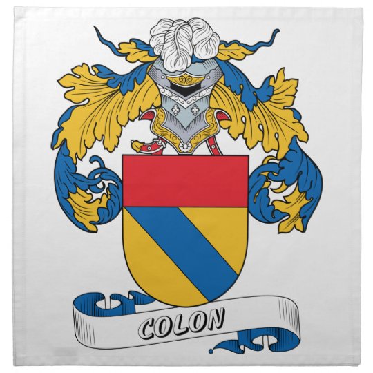 Colon Family Crest Cloth Napkin | Zazzle.com