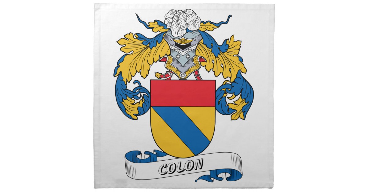 Colon Family Crest Cloth Napkin | Zazzle