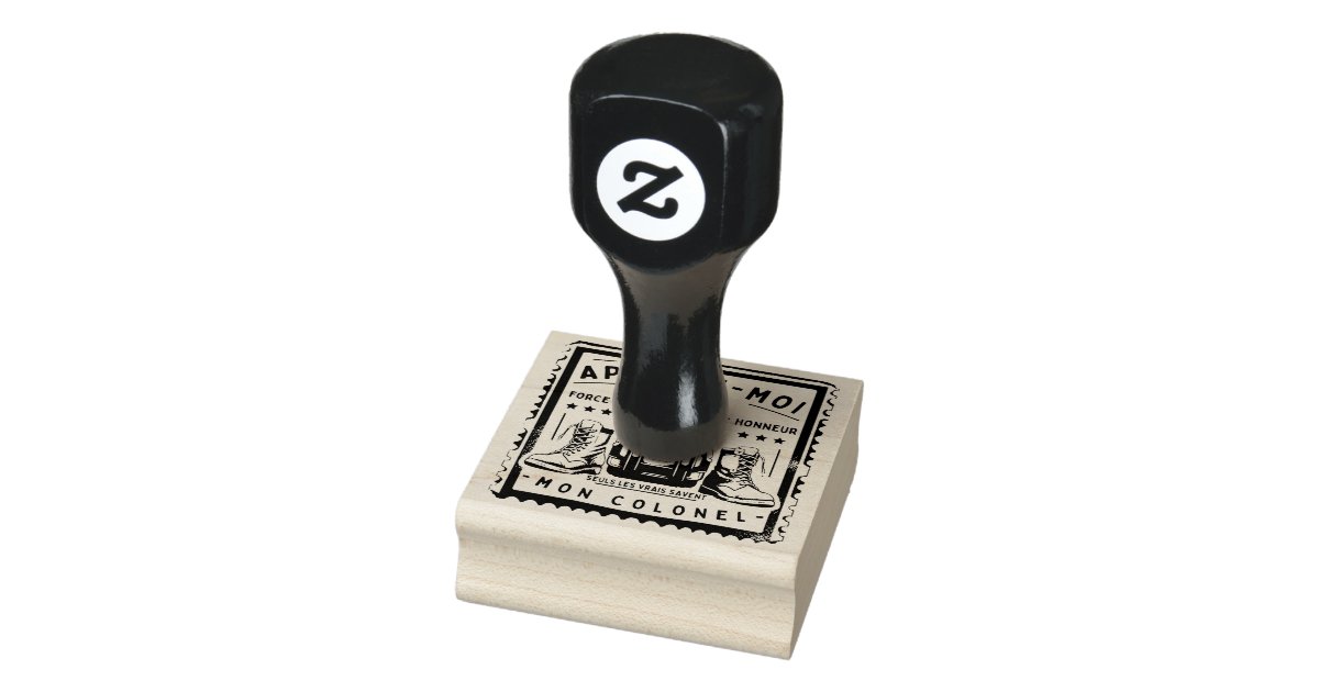 COLONEL: Military Tampon Rubber Stamp | Zazzle