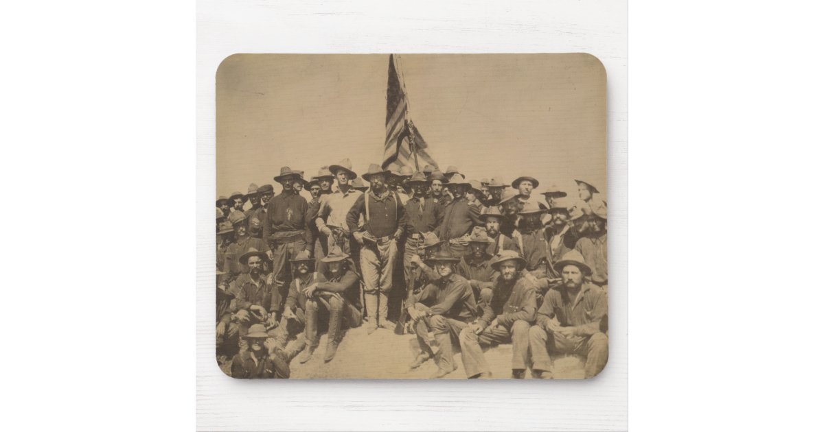 Colonel Roosevelt and his Rough Riders Mouse Pad | Zazzle