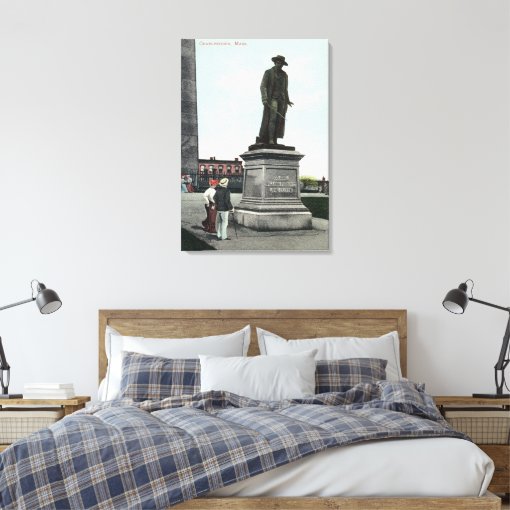 Colonel William Prescott Statue Scene Canvas Print | Zazzle