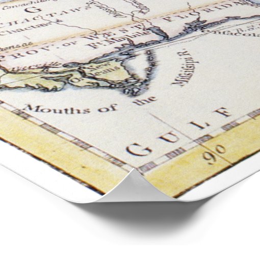 COLONIAL AMERICA: MAP, c1770 Poster | Zazzle