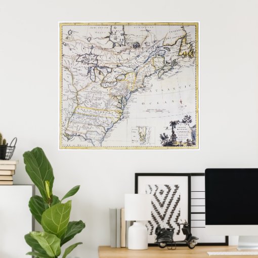 COLONIAL AMERICA: MAP, c1770 Poster | Zazzle