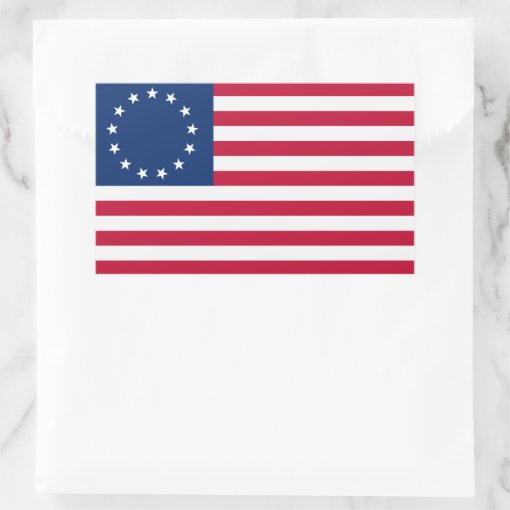 Colonial American Flag Stickers | Zazzle