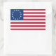 Colonial American Flag Stickers | Zazzle