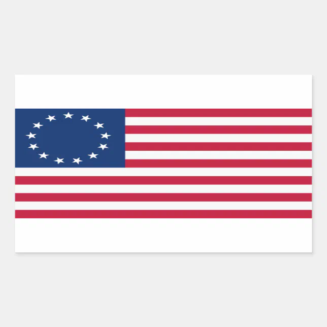Colonial American Flag Stickers | Zazzle