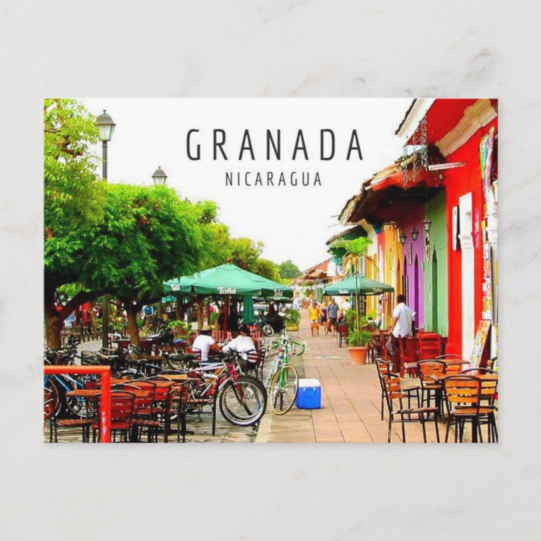 Colonial City of Granada Nicaragua Postcard | Zazzle