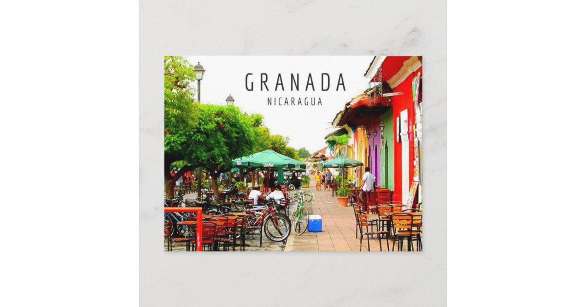 Colonial City of Granada Nicaragua Postcard | Zazzle